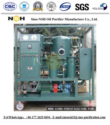 China Double Stage Vacuum Transformer Oil Filter Plant 1900KG Mobile Oil Purifier System for sale