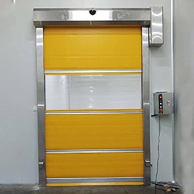 China 0.8-2.0mm Stainless Steel PVC Industrial High Speed Door For Heavy Industrial Plant Operations for sale