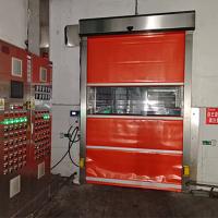 China High-Performance PVC Industrial High Speed Door Optional Viewing Window For Production Lines for sale
