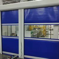 China Hygienic And Washable Operating Speed Adjustable High-speed PVC Door For Food Processing Plants for sale