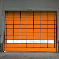 China Max Size 6x8m Design High Speed Folding Door for Large Industrial Facility Operations for sale