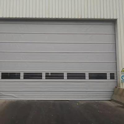 China Max Size 6x8m Design High Speed Stacking Door For Large Factory for sale