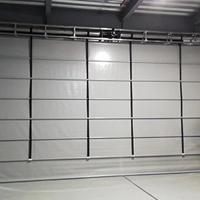 China 0.6m/s-1.2m/s Insulated Industrial High Speed Folding Door for Beverage Processing Operations for sale