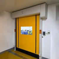 China Fast & Precise Movement High Speed Zipper Door With IP54 Control Box For Temperature-Controlled Room for sale