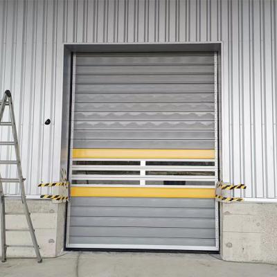 China Speed Adjustable Aluminum Roll Up Door 0.75KW-1.5KW High Speed Rapid Roll Doors for sale