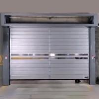 China Wind Resistant Aluminium Roll Up Door High Speed Metal Door For Loading Dock Passages for sale