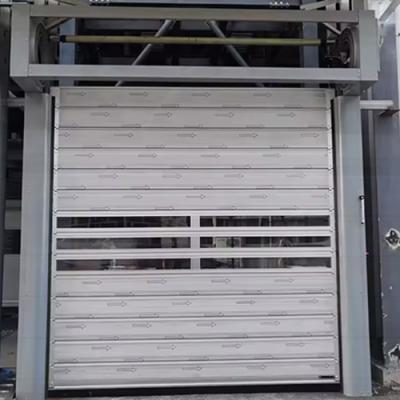 China Insulated Aluminum Alloy Spiral High Speed Door Rapid Garage Access Logistics Center Operations for sale