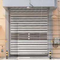 China Durable 0.75KW-1.5KW Spiral High Speed Door Motorized System Facility Exterior Access for sale