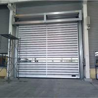 China Full View High Speed Aluminum Spiral Roll Up Shutter Door For Metal Processing Plants for sale