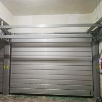 China 0.6-1.5m/s Aluminum Alloy Spiral High Speed Door Rapid Access Machining Workshop Operations for sale