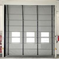 China Aluminum Alloy Security Windproof Industrial High Speed Folding Door Heavy Duty Operations for sale