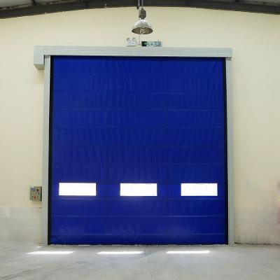 China Aluminum Alloy Spiral Fast Door Security Heavy Metal Doors Industrial Windproof for sale