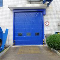 China Wind Resistant Motorized Drive Heavy Duty High Speed Folding Door Industrial Exterior Entrance Operations for sale