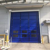 China Custom Size Modern Outdoor PVC High Speed Folding Door for Finished Goods Warehouse Operations for sale