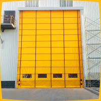 China PVC Customized Automatic High Speed Folding Door Fast Stacking Rolling Curtain Rapid Access Operations for sale
