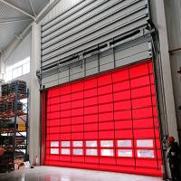 China High Performance High Speed Stacking Door With Double-sided Manual Button For New Energy Manufacturing Plants for sale