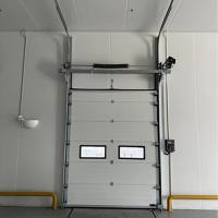 China 12m*8m Industrial Automatic High Speed Steel Rolling Overhead Sectional Door for sale