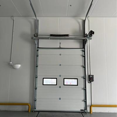 China 12m*8m Industrial Automatic High Speed Steel Rolling Overhead Sectional Door for sale