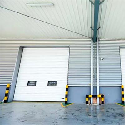 China 30000-Cycle Torsion Spring Noise-Reducing Industrial Sectional Overhead Door For Inland Container Depots for sale