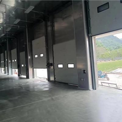 China Steel Sectional Overhead Door 10-15m/min Opening Speed For Airport Ground Support Facilities for sale