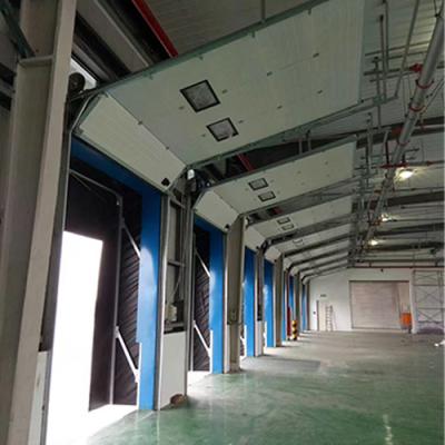 China Vision Panels Sectional Door Easy Large Cargo Handling For Airport Cargo Buildings for sale