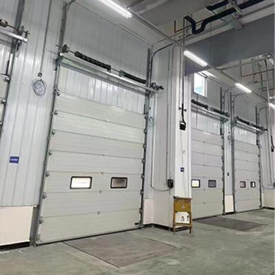 China Compact Sectional Overhead Door 0.2m/s-0.4m/s For Chain Store Central Warehouses for sale