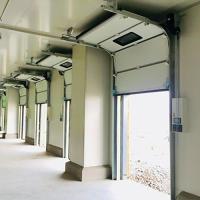 China 0.2-0.4m/s Commercial Sectional Overhead Door For Retail Distribution Warehouses for sale