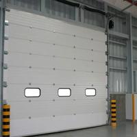 China Color-Coated-Stainless Steel Industrial Sectional Overhead Door For Utility Equipment Buildings for sale