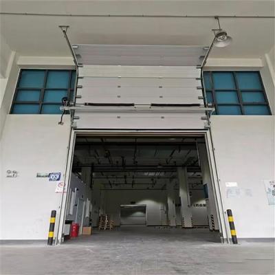 China Heavy-Duty Panel System Industrial Sectional Overhead Door For Production Line Entrances for sale
