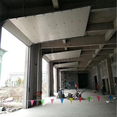 China 0.2-0.4m/s Speed Industrial Sectional Overhead Door Including Dock Seal For Express Delivery Hubs for sale
