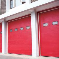China 2mm Gualvanized Steel Heavy Duty Industrial Sectional Overhead Door For Regional Distribution Centers for sale