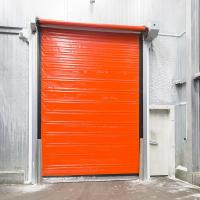 China 0.6m/s-1.2m/s Insulated PVC Blue Cold Room High Speed Freezer Door for Freezer Storage Operations for sale