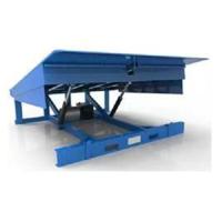 China Blue Grey Hydraulic Loading Dock Leveler for Heavy Equipment Machinery Depot Operations for sale