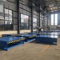 China Blue Truck Dock Leveler 380V Hydraulic Dock Leveler For Logistics / Distribution Centers for sale