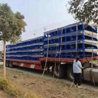 China Anti Skid Metal Dock Plate Hydraulic Loading Dock Leveler 380V for Warehouse Truck Loading Operations for sale