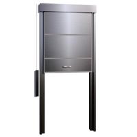 China Customized Walk In Cooler Doors Stainless Steel Cold Room Door Lift Cold Storage Door Vertically for sale