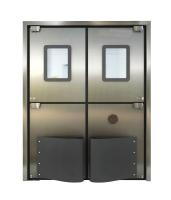 China Heavy Duty Industrial Swing Door Impact Resistant 304 Stainless Steel Swing Door for sale