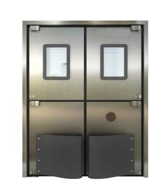 China Heavy Duty Industrial Swing Door Impact Resistant 304 Stainless Steel Swing Door for sale