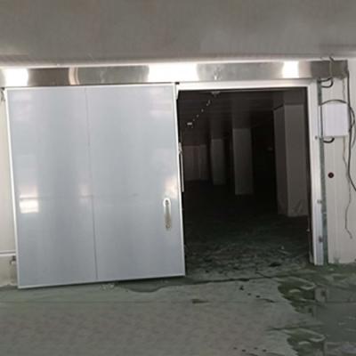 China Manual Sliding Cold Storage Door , Durable Cold Room Sliding Door For Fruit / Vegetable Storage for sale