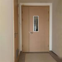 China Clean Room Double Swing Door Smooth Surface ISO Standard For Laboratory Research Facilities for sale