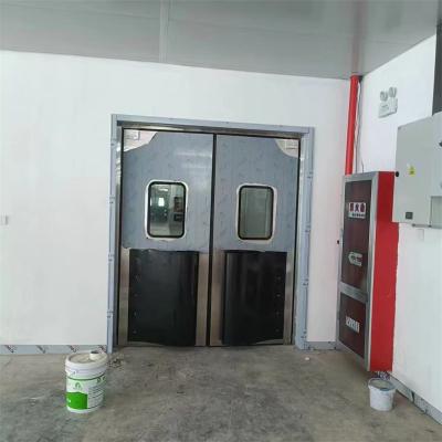China Custom Made Stainless Steel Clean Door Airtight Cleanroom Door With Tempered Glass for sale