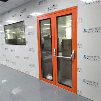 China Clean Room Double Swing Door Smooth Surface ISO 14644 Standard For Antibacterial Cleanroom for sale