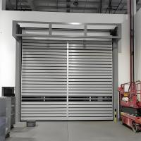China High Speed Roll Up Shutter Door With Aluminum Panels For Commercial Industrial Buildings for sale