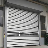 China Durable Spiral High Speed Door Roll-Up Shutter System 500-800 Cycle Daily Industrial Access Operations for sale