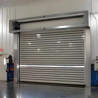 China 0.6-1.5m/s Servo-Driven Aluminum Spiral High Speed Door Roll-Up Shutter System Warehouse Logistics for sale