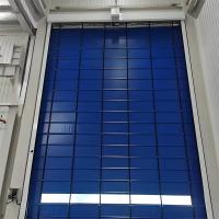 China 0.8-1.2mm PVC Door Curtain Thickness Industrial High Speed Folding Door for Logistics Manufacturing Operations for sale