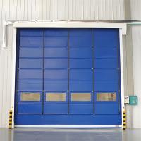 China 12m Width High Speed Folding Door 1.2m/s Opening Speed Class 8 Wind Resistance Industrial Operations for sale