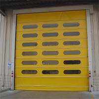 China 12m Width High Speed Stacking Door 1.2 m/s Opening Speed Class 8 Wind Resistance for Industrial for sale
