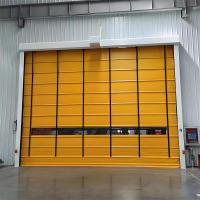China Class 6 Wind Resistance High Speed Folding Door Adjustable Speed 0.6-1.2m/s PVC Curtain 0.8-1.2mm Operations for sale