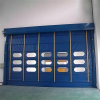 China Wind Resistance Class 6 High Speed Stacking Door Adjustable Speed 0.6-1.2 m/s PVC Door Curtain 0.8-1.2 mm for sale